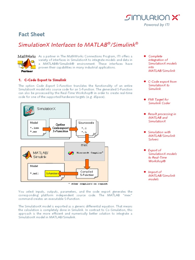 Interface Matlab Simulink Pdf Matlab Simulation