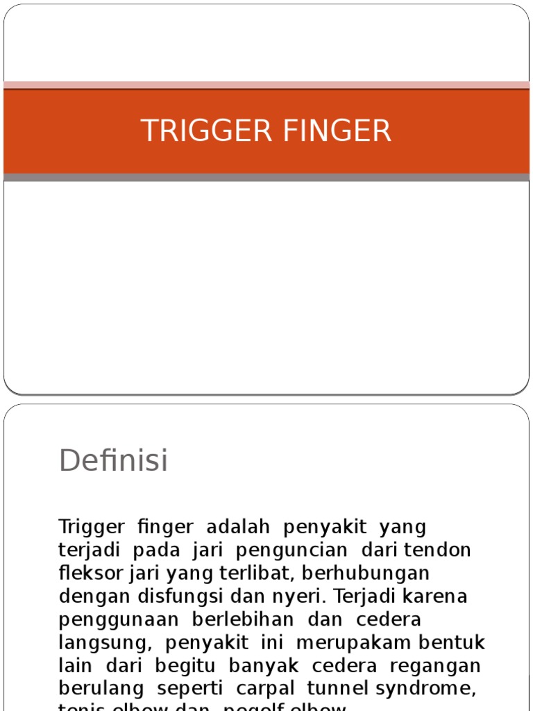 Panduan Trigger Finger | PDF