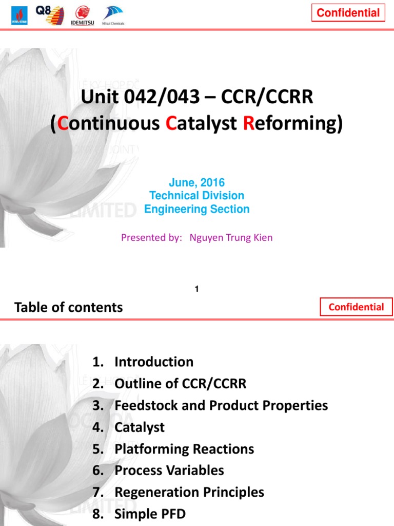 CCR Unit Overview and Process Details | PDF | Industrial Processes ...