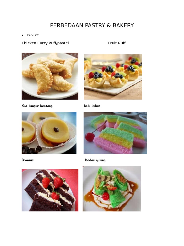 Pastry vs Bakery: Key Differences | PDF