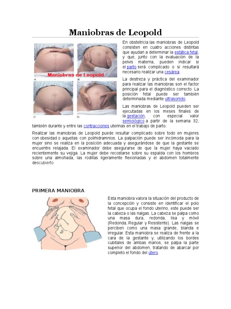 Maniobras de Leopold | PDF