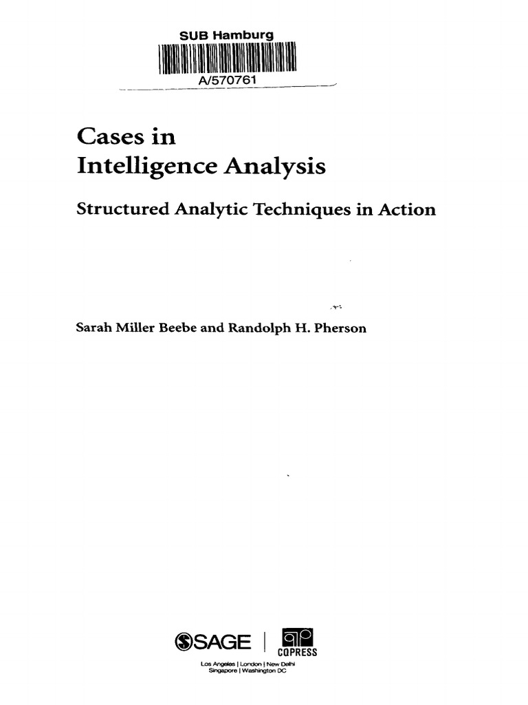 Structured Analytic Techniquesin Action | PDF | Intelligence Analysis ...
