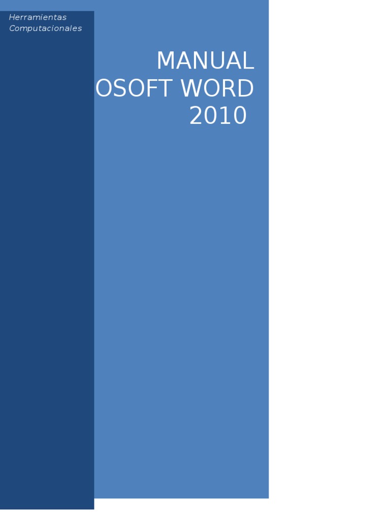 Manual de Microsoft Word 2010 para Ingeniería | PDF | Microsoft Office ...
