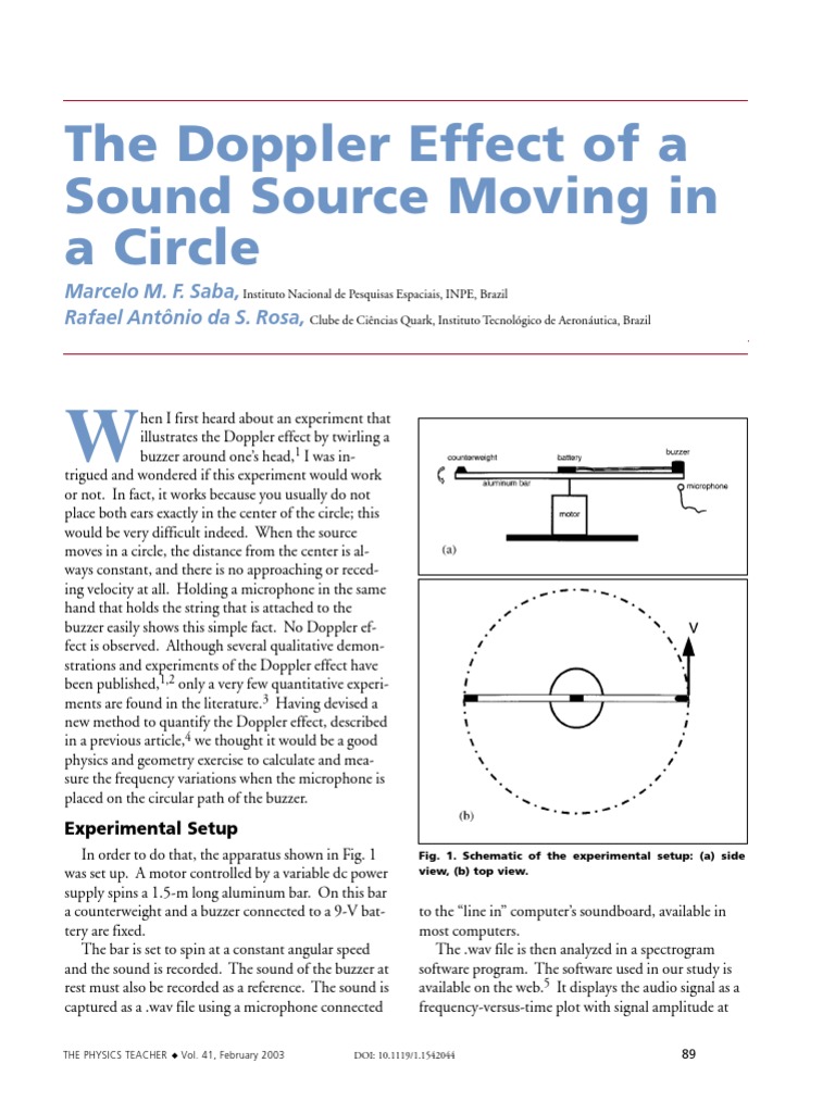 Doppler Experiment | PDF | Doppler Effect | Amplitude