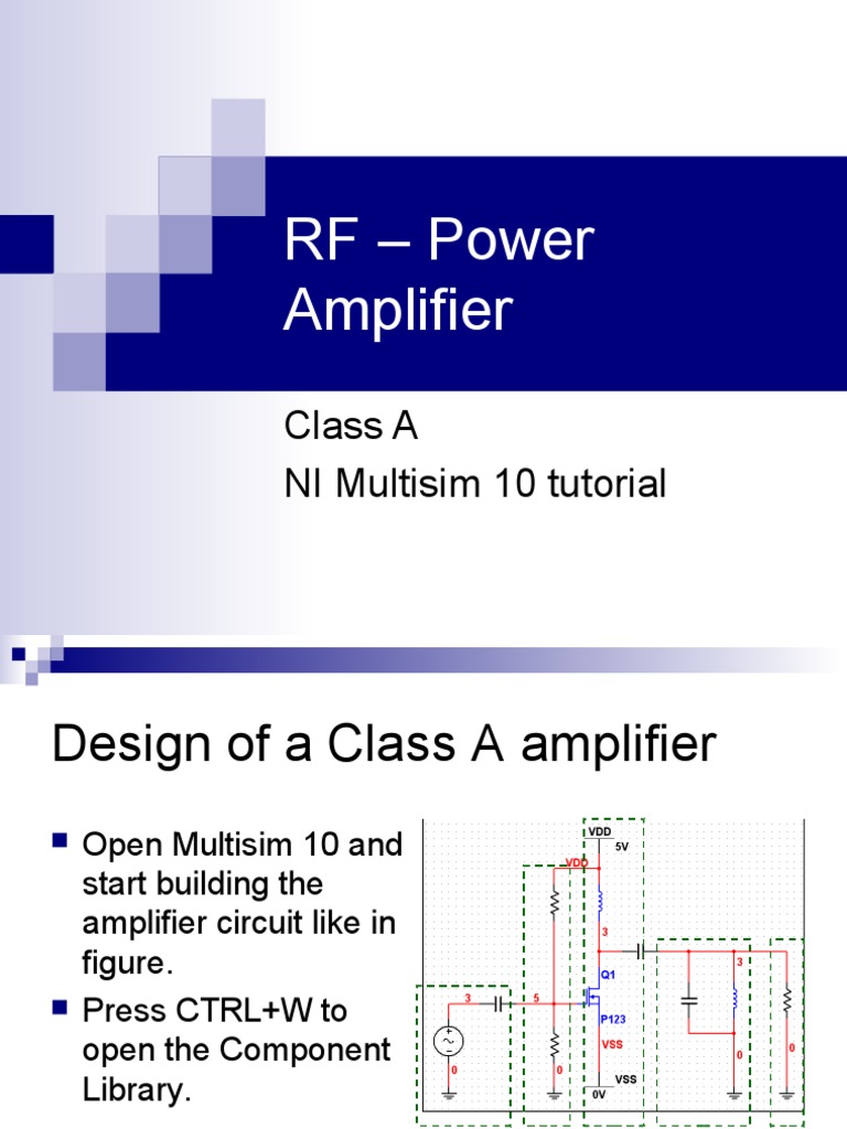 RF Power Amplifier | PDF | Amplifier | Electrical Circuits
