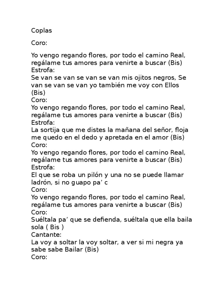 Coplas Letra D.D Lilia Vera | PDF | Entretenimiento (general)