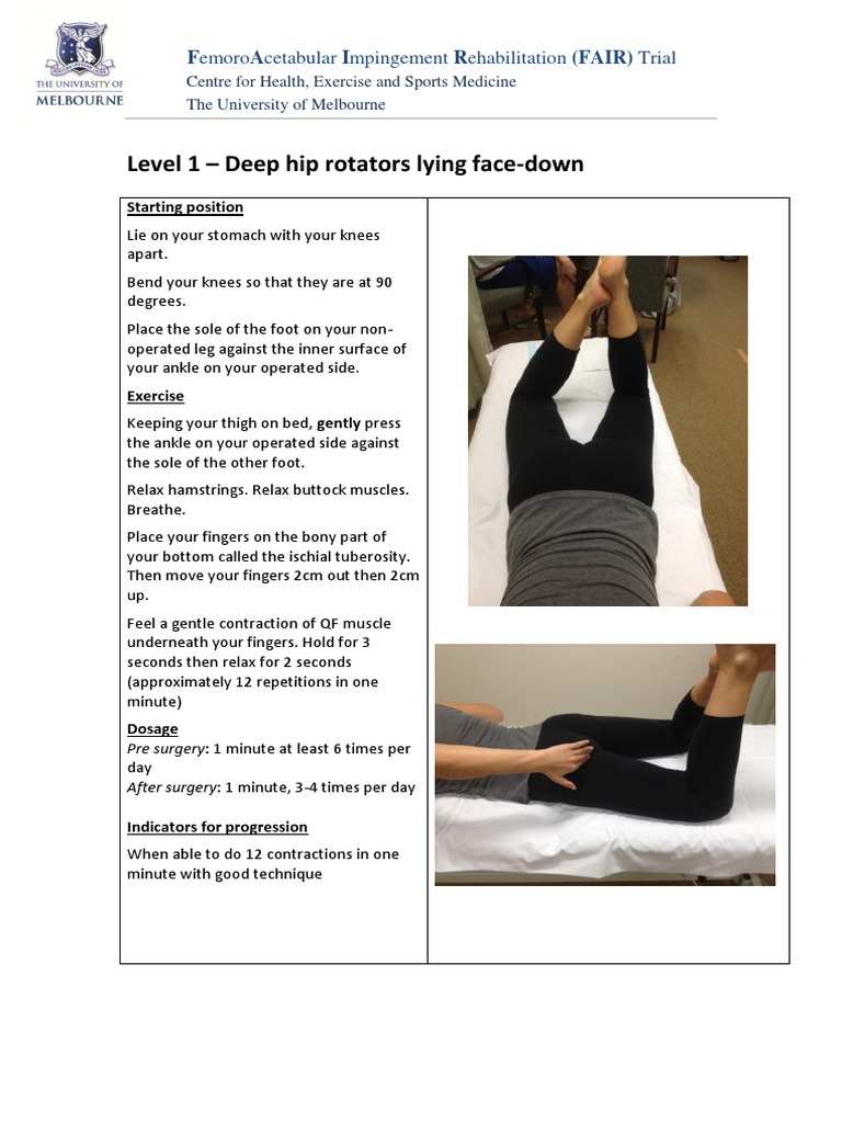 External Hip Rotator Stretch | PDF | Anatomical Terms Of Motion | Knee