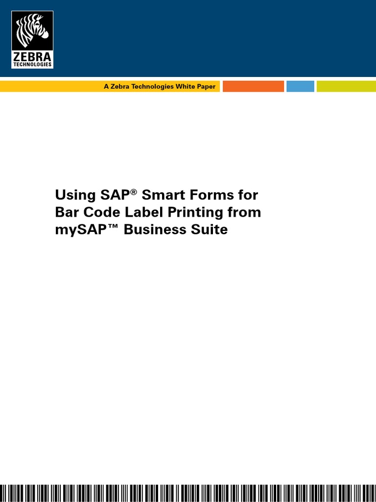 Zebra Using SAP Smart Forms For Bar Code Label Printing From MySAP ...