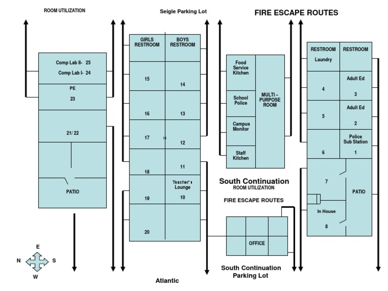 School Floor Plan & Fire Escape Routes | PDF