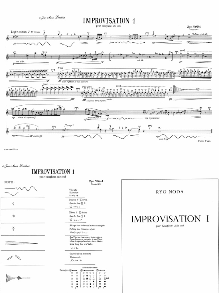 Ryo Noda Improvisation | PDF