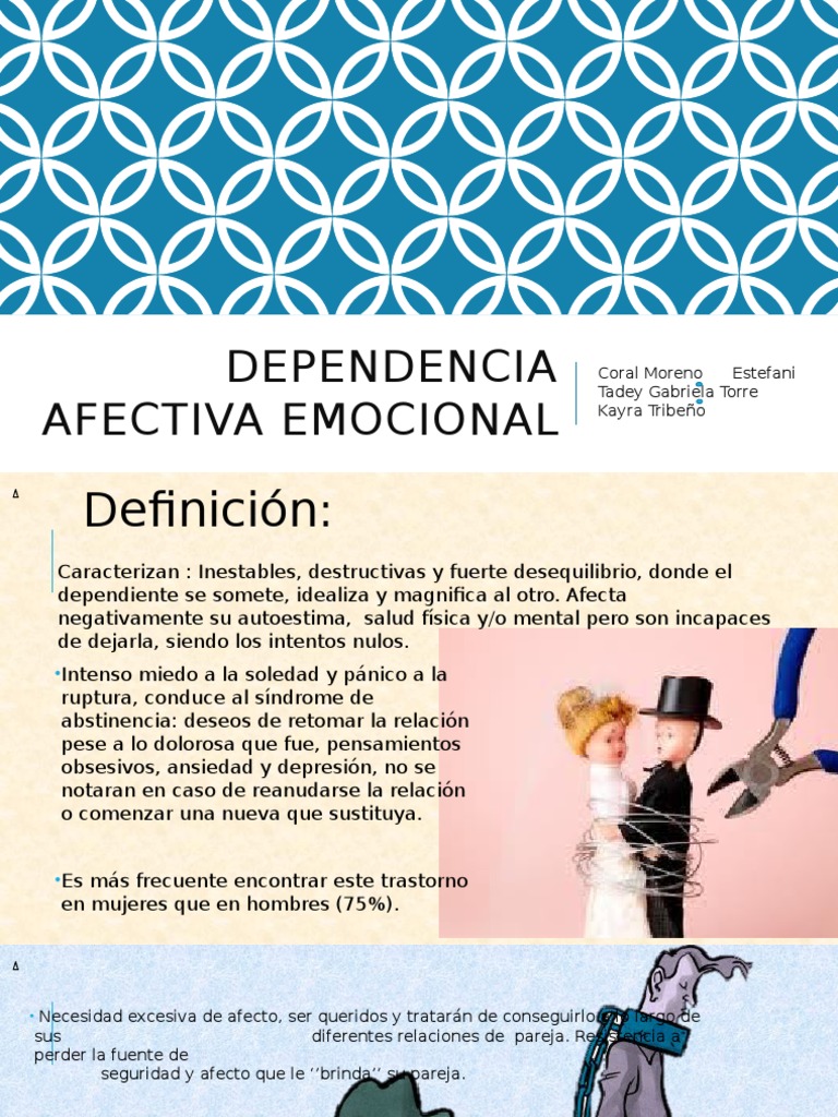 Dependencia Afectiva Emocional | PDF | Felicidad | Despachador de drogas