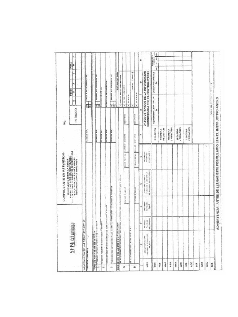 Islr Formato Arc | PDF