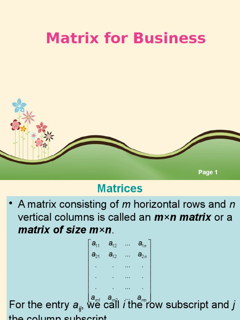 Matrix in Computing | PDF | Matrix (Mathematics) | Operator Theory