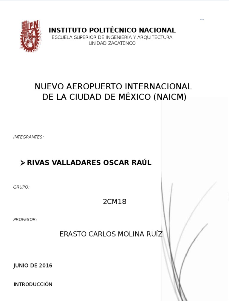 NAICM | Descargar gratis PDF | Aeropuerto | Ciudad de México