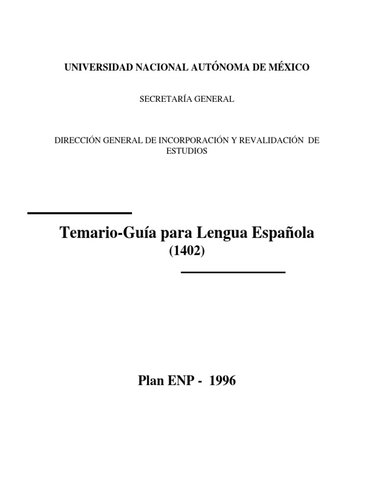 Guia de Lengua y Literatura Española | PDF | Metro (poesía) | Verbo