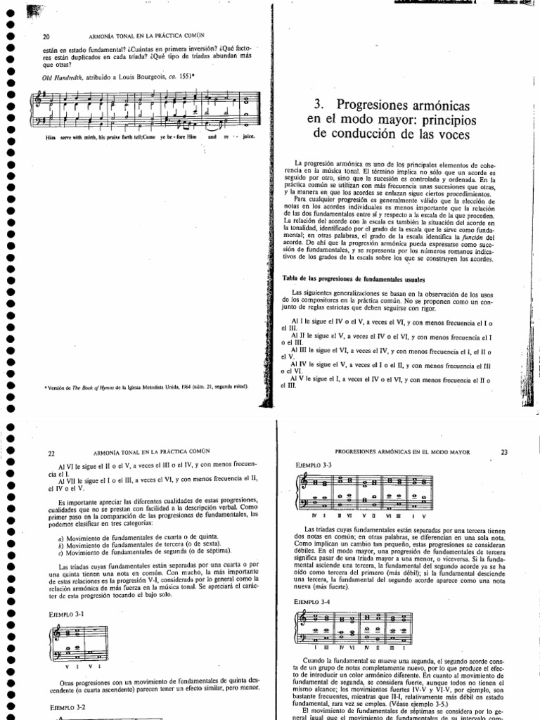 Progresiones Armonicas - Armonia - Piston, Walter | PDF | Armonía | Tecnicas musicales