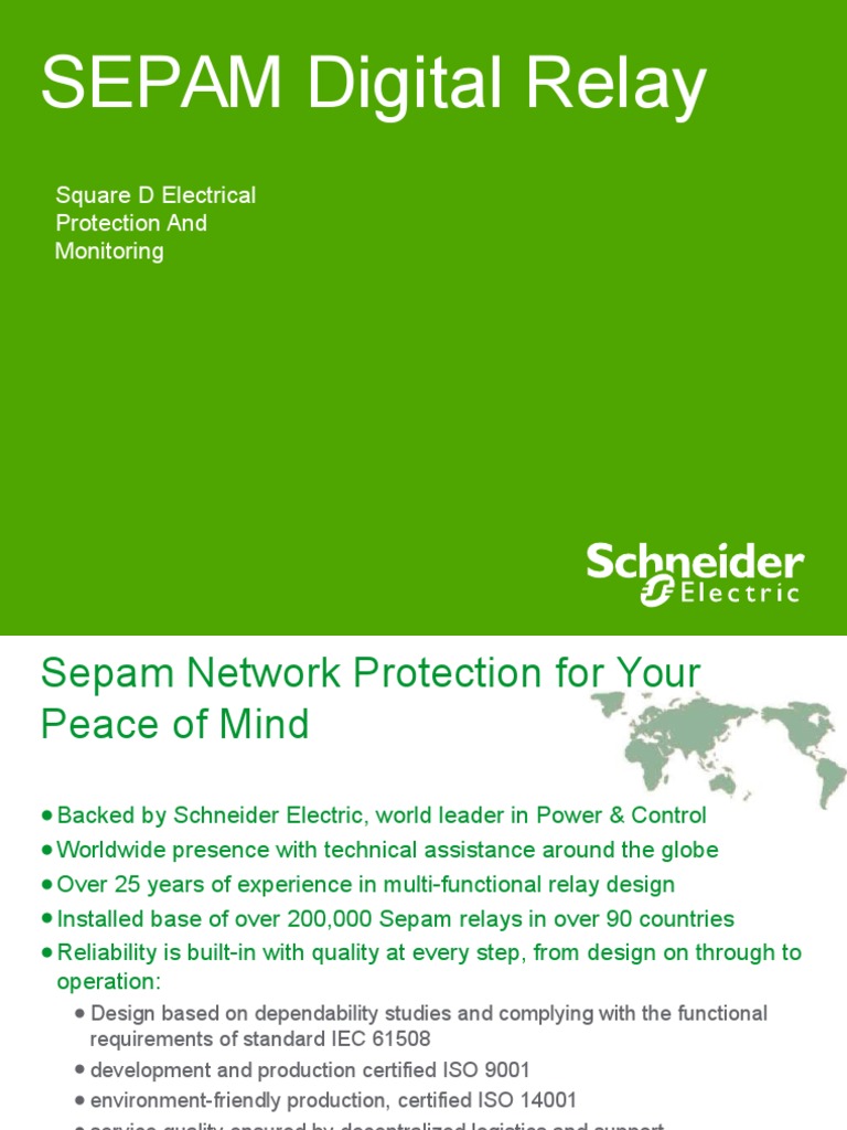 SEPAM Digital Relay: Product Overview and Technical Capabilities of ...
