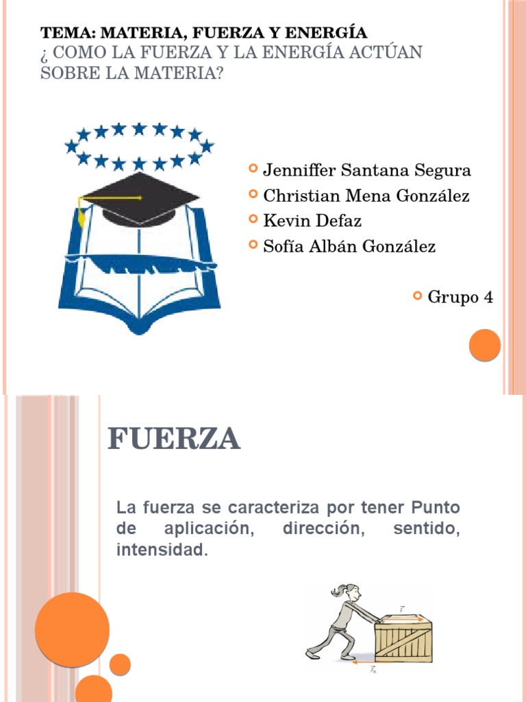 Materia Fuerza y Energia G3 GE 4 | PDF | Fuerza | Gravedad