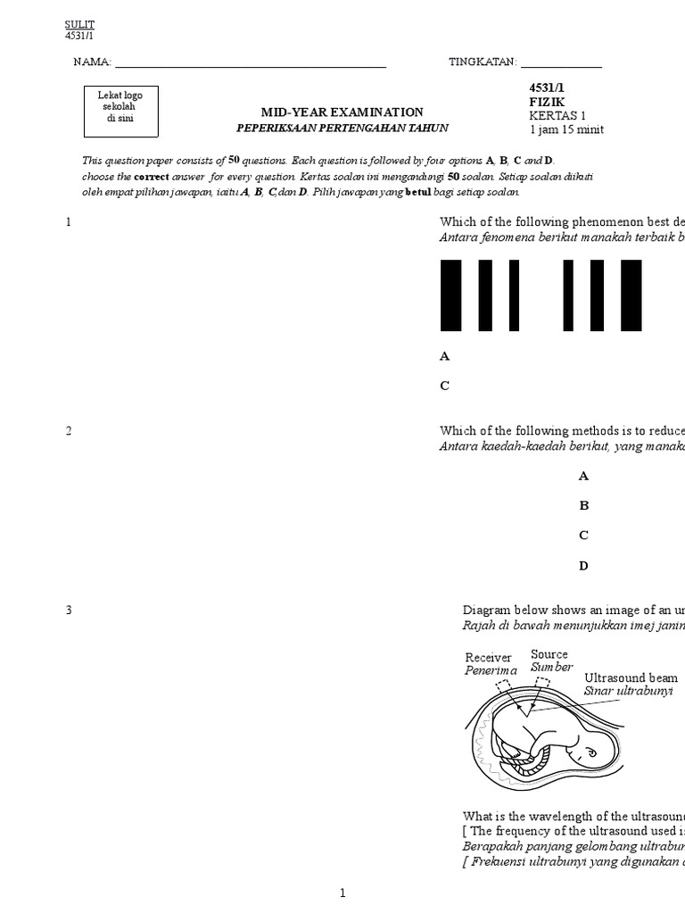 Mid Year Exam | PDF