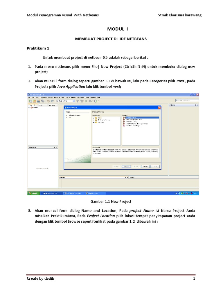 Modul Praktikum Netbeans | PDF