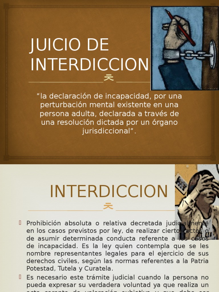 Juicio de Interdiccion | Guardián legal | Virtud