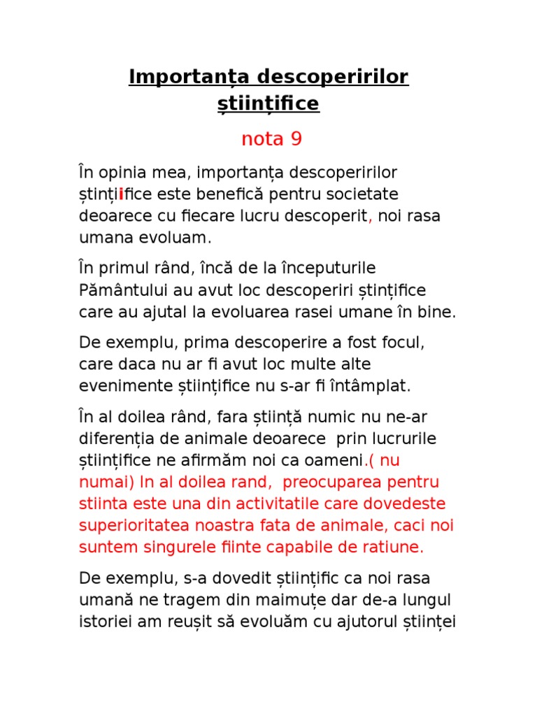 Model Text Argumentativ Corectat | PDF