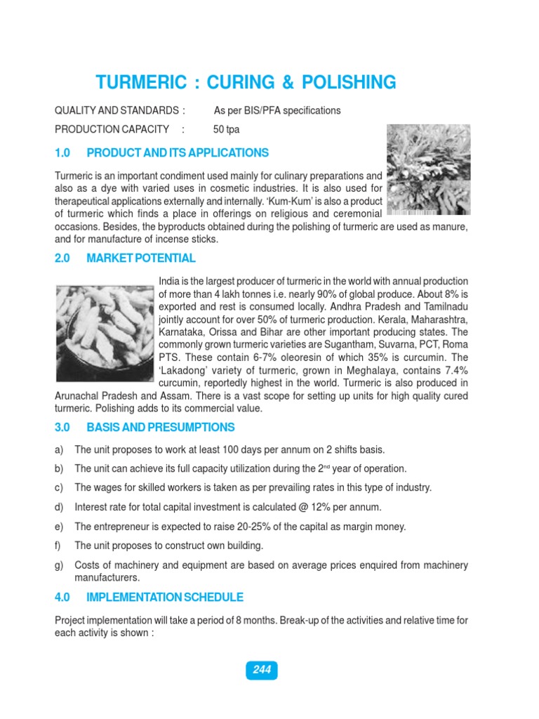 Turmeric Curing & Polishing Guide | PDF | Turmeric | Depreciation