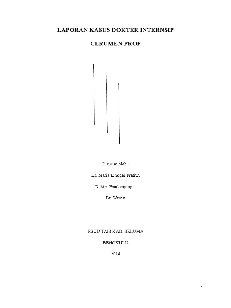 Laporan Kasus Cerumen Prop | PDF