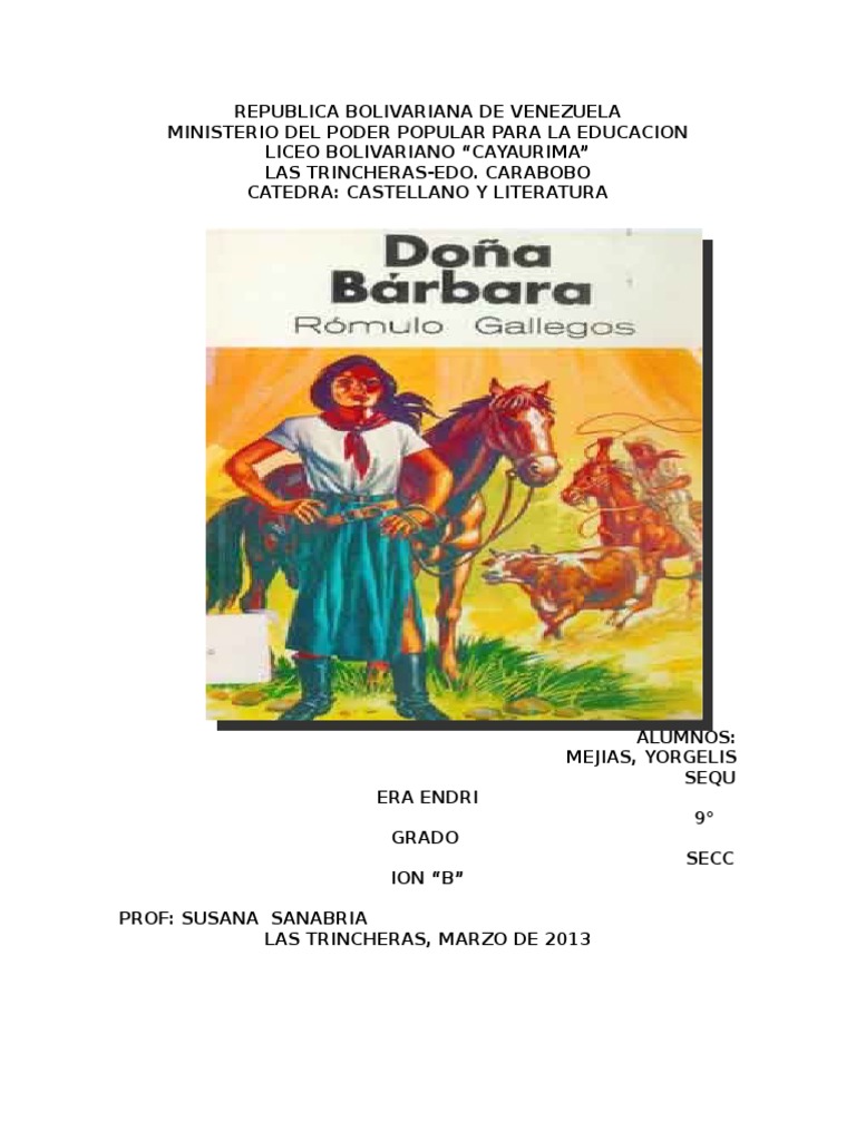 Doña Bárbara...... | PDF