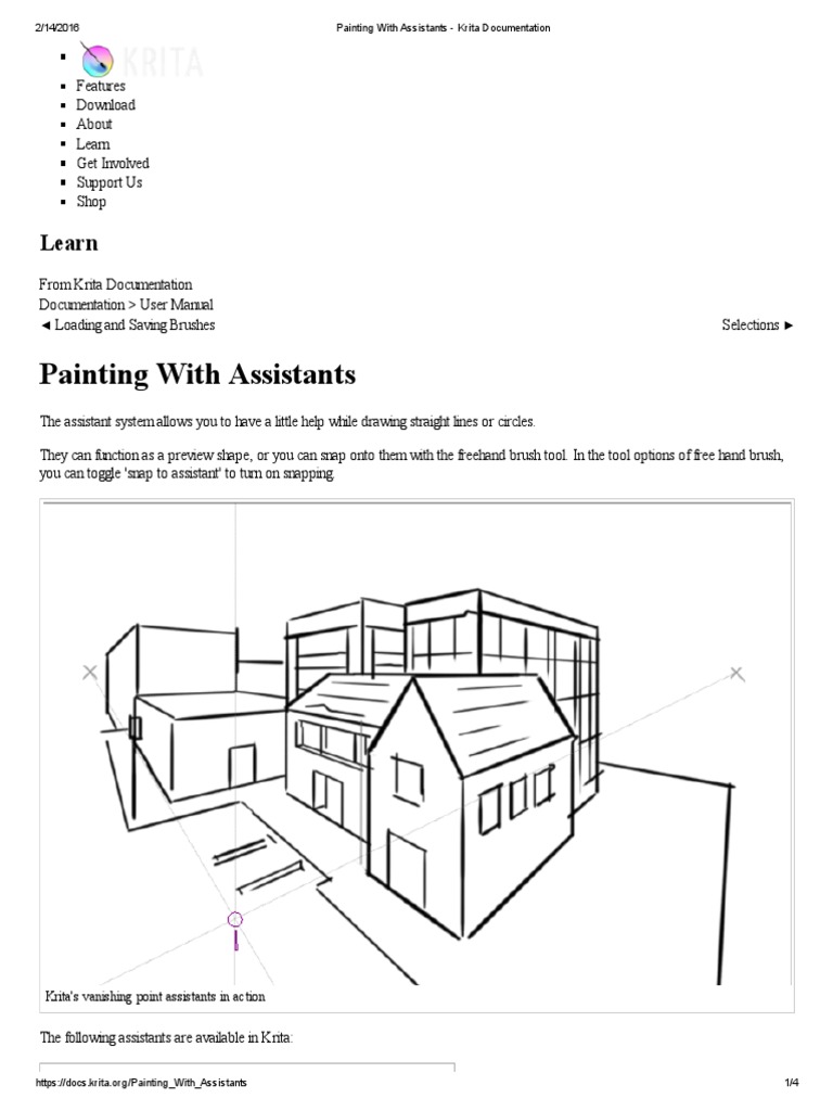 Painting With Assistants - Krita Documentation | PDF | Perspective ...