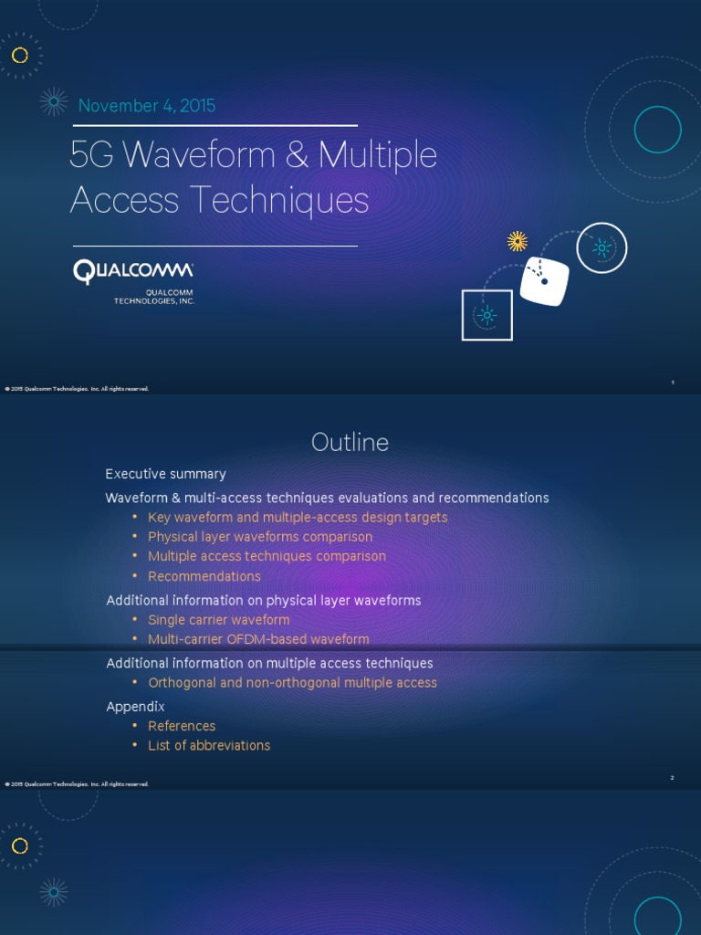 5g Waveform Multiple Access Techniques | PDF | Orthogonal Frequency Division Multiplexing ...