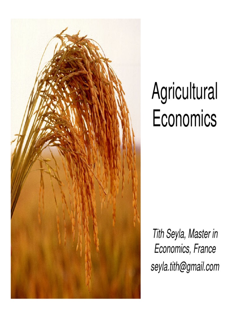 Agricultural Economics | Demand | Demand Curve