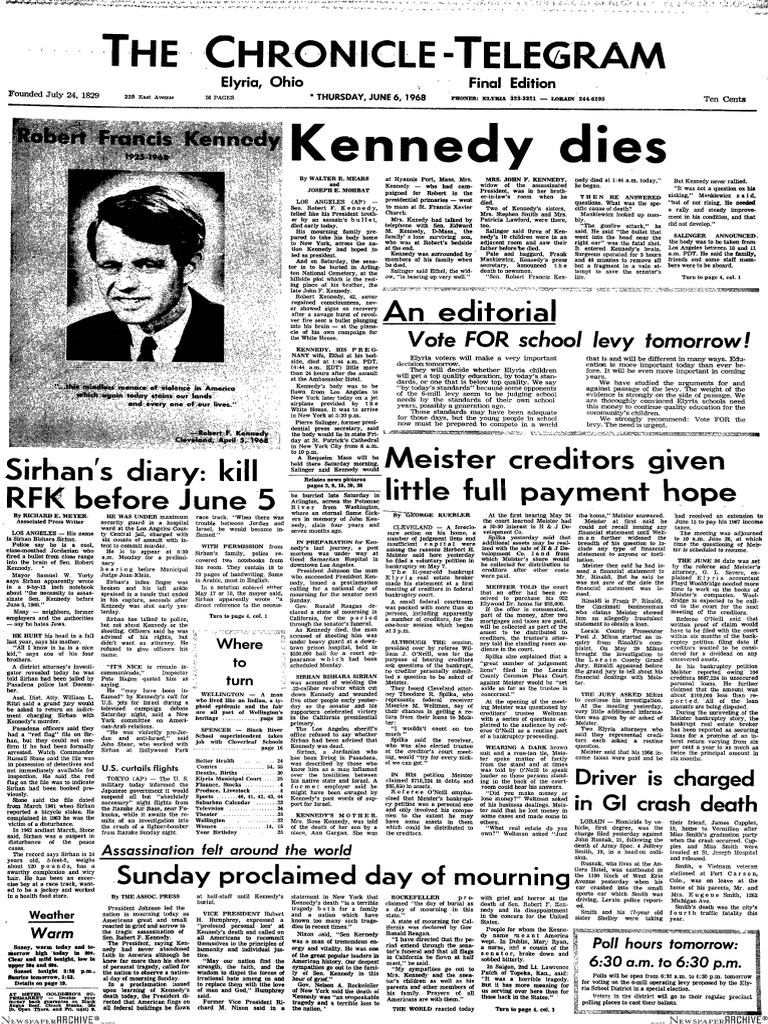 RFK Assassination | PDF | Bankruptcy | Elections