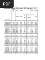 Universal Beam Size and Weight Chart | PDF | Structural Engineering ...