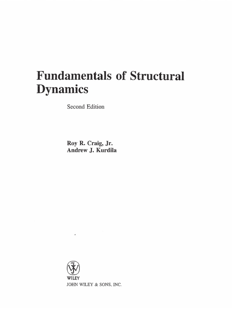 Fundamentals of Structural Dynamics: Second Edition | PDF