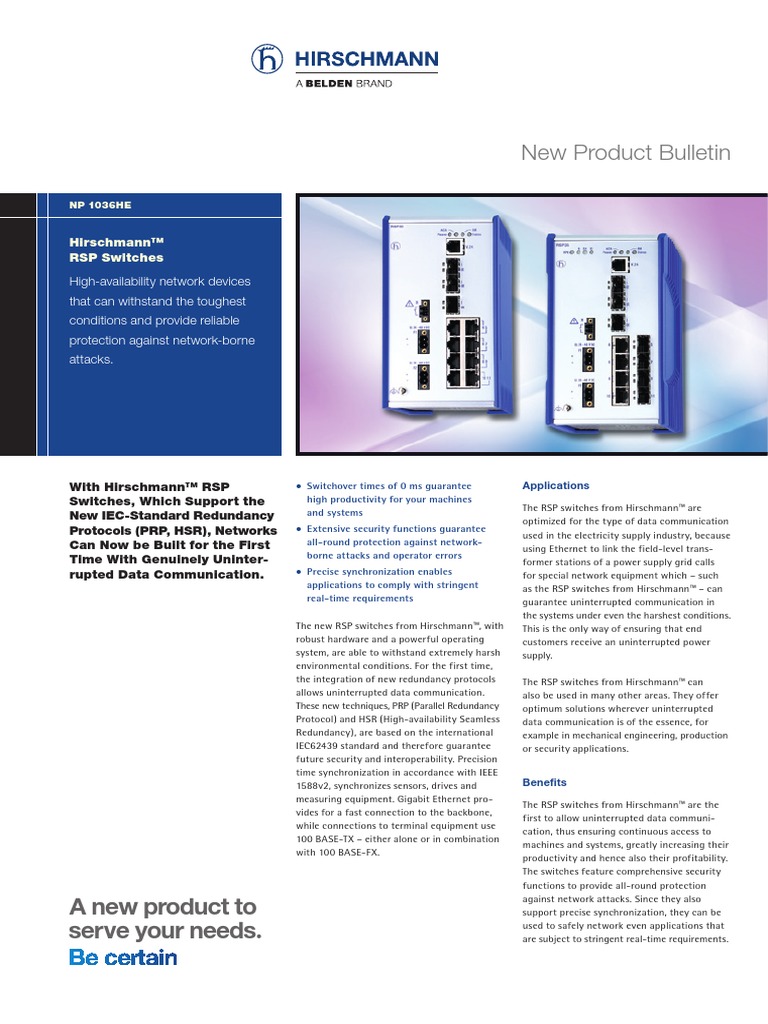 Hirschmann™ RSP Switches_Original_16321 | Computer Network ...