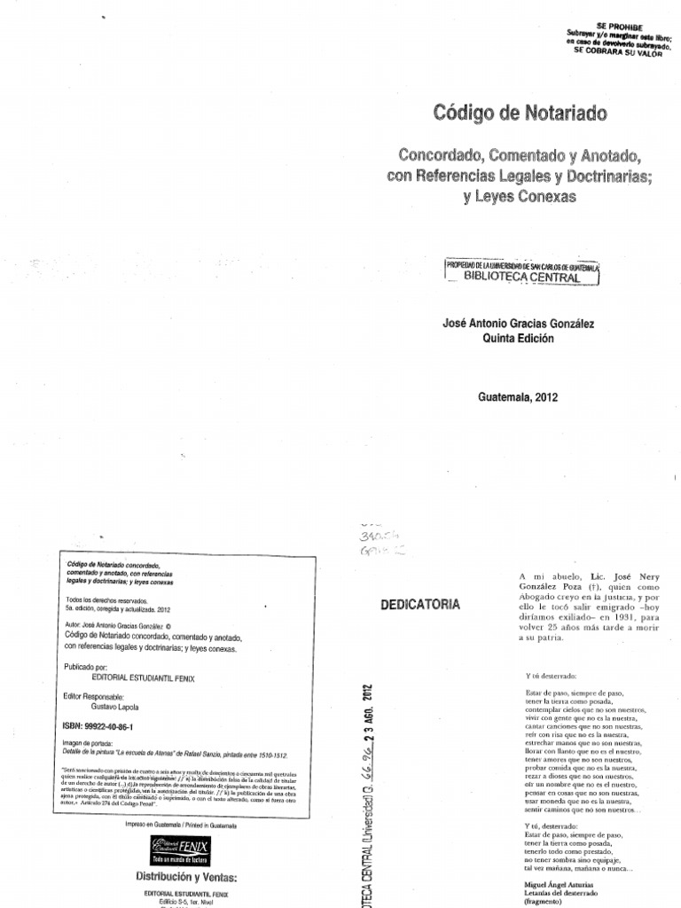 CÓDIGO de NOTARIADO. Concordado, Comentado y Anotado Con Referencias ...