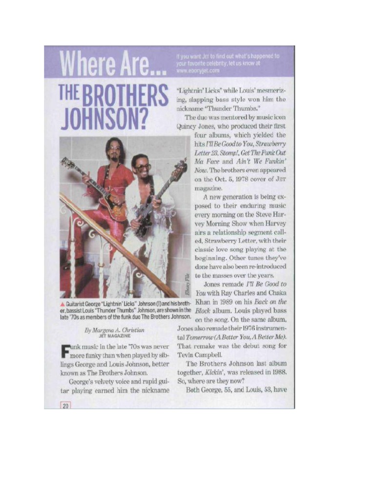 The Brothers Johnson | PDF