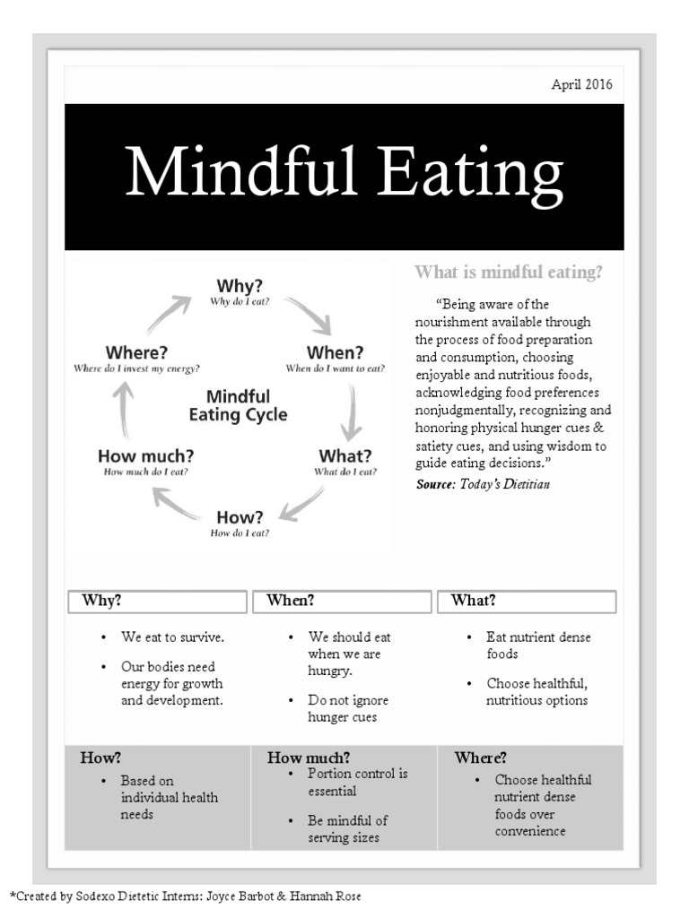 Mindful Eating Handout | PDF