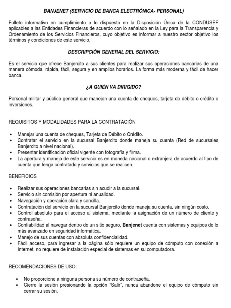 BANJENET Guia para Usuarios | PDF | Tarjeta de débito | Bancos