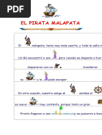 El Pirata Malapata Cuento Ilustrado | PDF