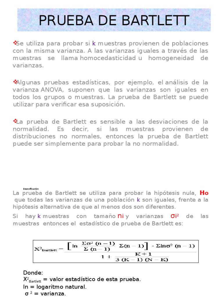 PRUEBA DE BARTLETTexpo | PDF