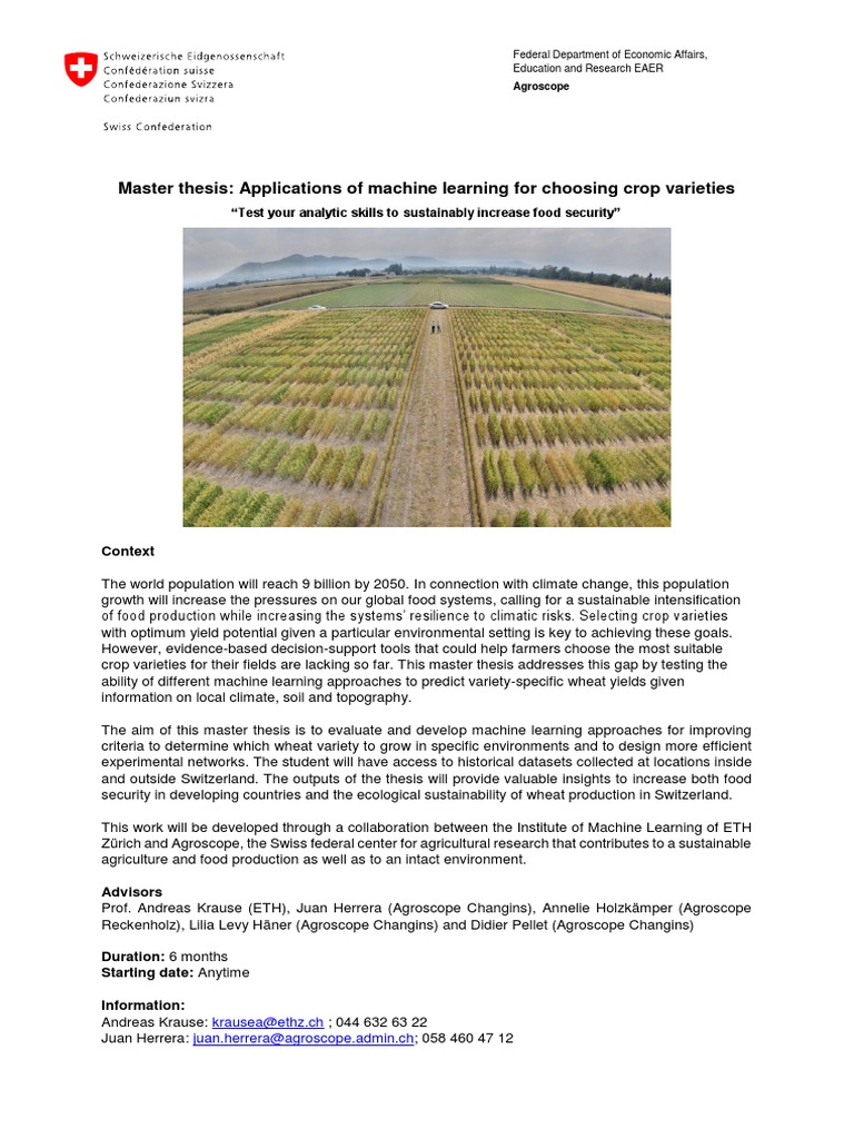 Machine Learning for Crop Selection | PDF | Science & Mathematics