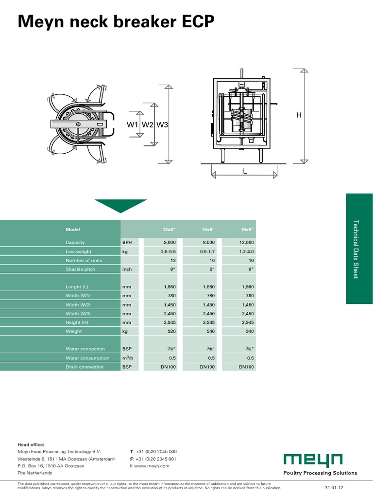 Meyn ECP Neck Breaker Overview | PDF