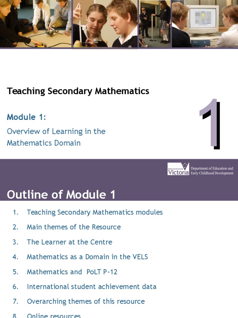 Teaching Secondary Mathematics: Overview of Learning in The Mathematics ...