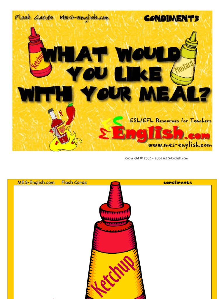 Comprehensive Condiments List | PDF