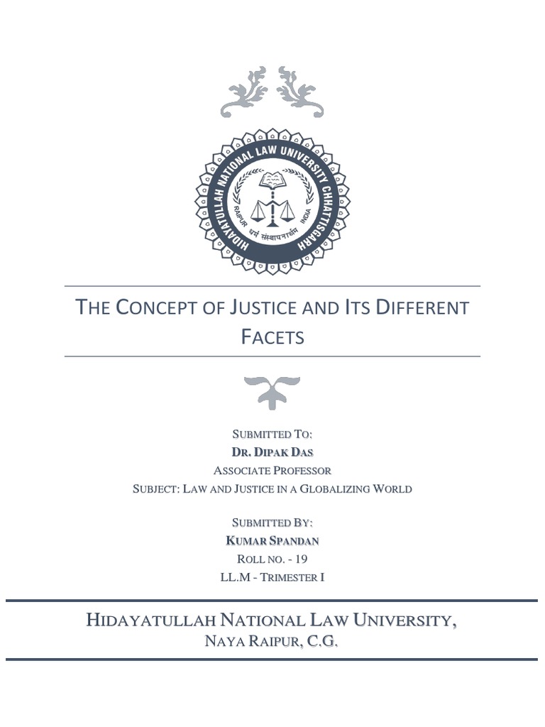 Concept of Justice and Its Different Facets | PDF | John Rawls ...