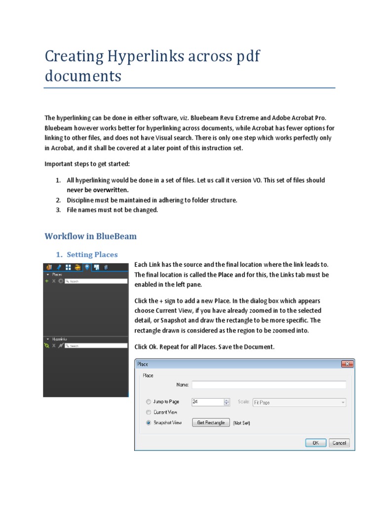 Creating Hyperlinks Across PDF Documents | Download Free PDF ...