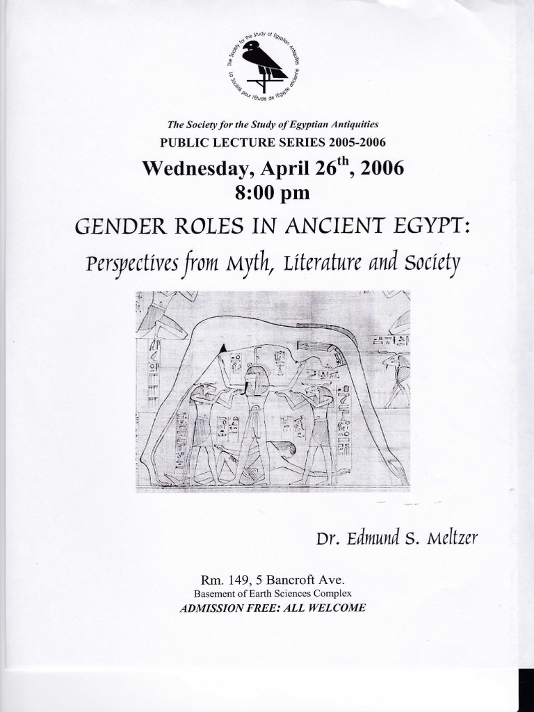Gender Roles in Ancient Egypt Perspectiv | Download Free PDF | Horus ...