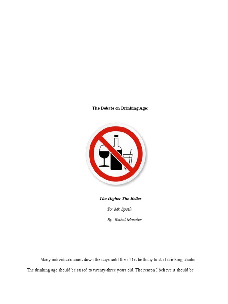 Raise Drinking Age to 23: A Debate | PDF | Driving Under The Influence ...